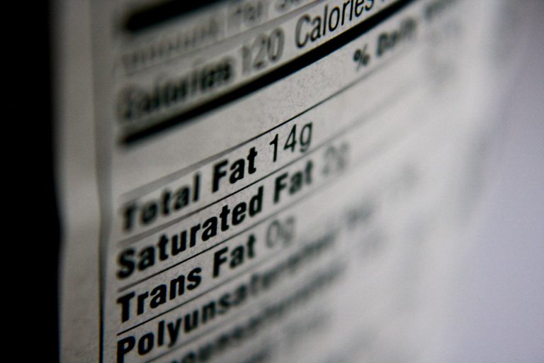 Nutrition Label Fat Content – Photos Public Domain